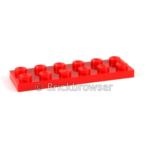 LEGO Part 4211247 Plate 2x6 Reddish Brown 3795 X 1 for sale online | eBay