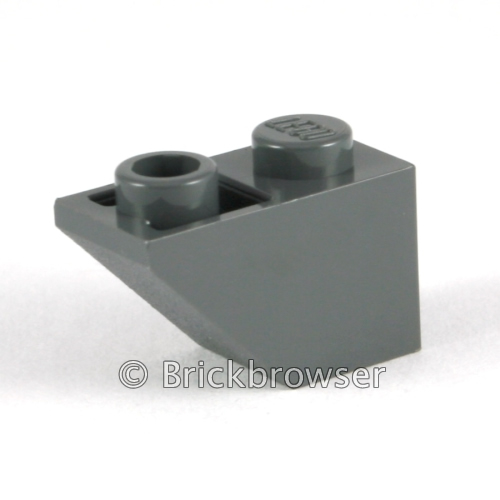 Lego 4211096 - Slope 2 Inverted 45 Deg Dark Stone Grey x5 Parts ...